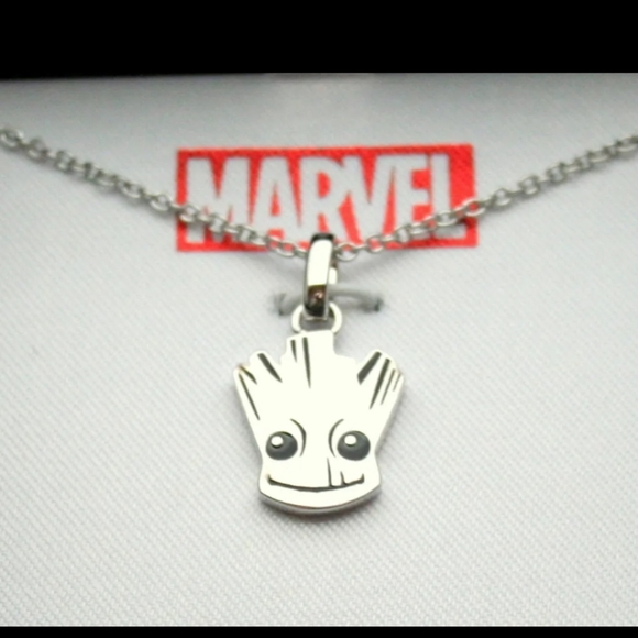 Marvel | Jewelry | Marvel Comics Petite I Am Groot Necklace Pendant New ...
